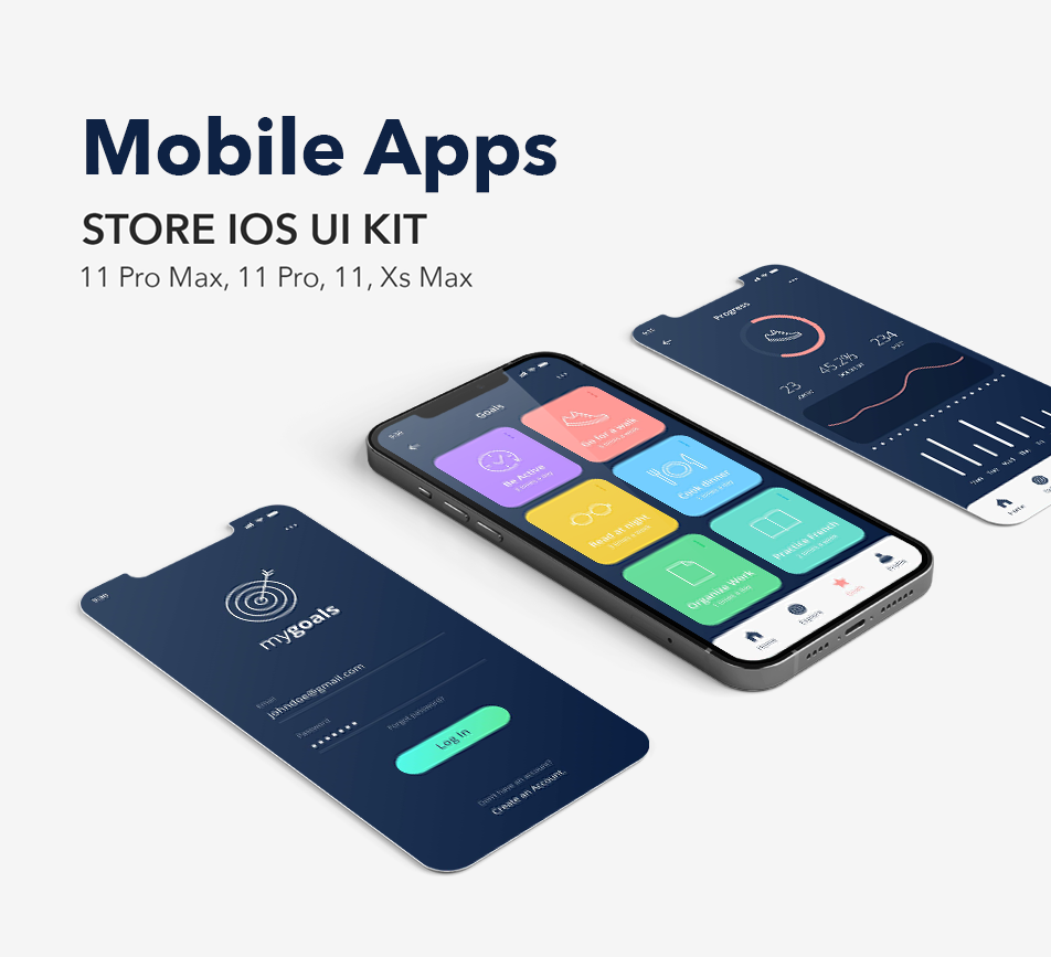 Mobile Apps Design - Digital Agency Dark - Phlox Elementor WordPress Theme